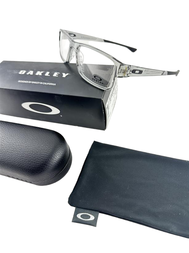 Oakley Airdrop Satin Black Rectangle Frames 57-18-143 Eyeglasses OX8046 ...