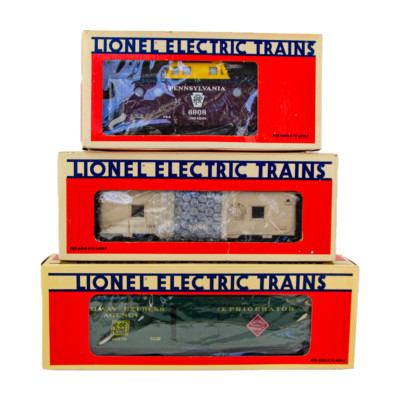 Lionel Illuminated Caboose & SOO Line REA Reefer 1:48 O Scale Train Car ...