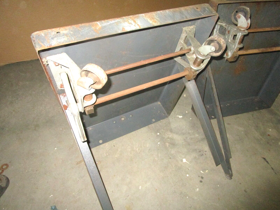 Vintage set Shopsmith bench metal ends assemblies with retractable ...