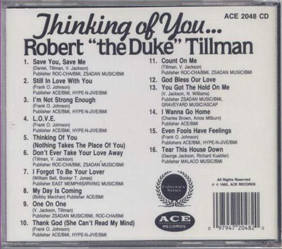 ROBERT TILLMAN - Duke - CD - **BRAND NEW/STILL SEALED** - RARE ...