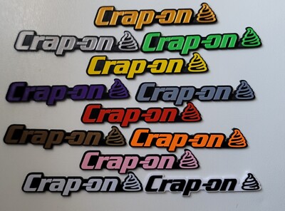 Crap on with Poo 3 D Printed Magnet with"FREE" Decal (novelty) toolbox ...