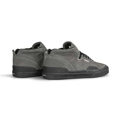 Emerica Pillar Mid-Top Skate Shoes - Grey/Black | eBay