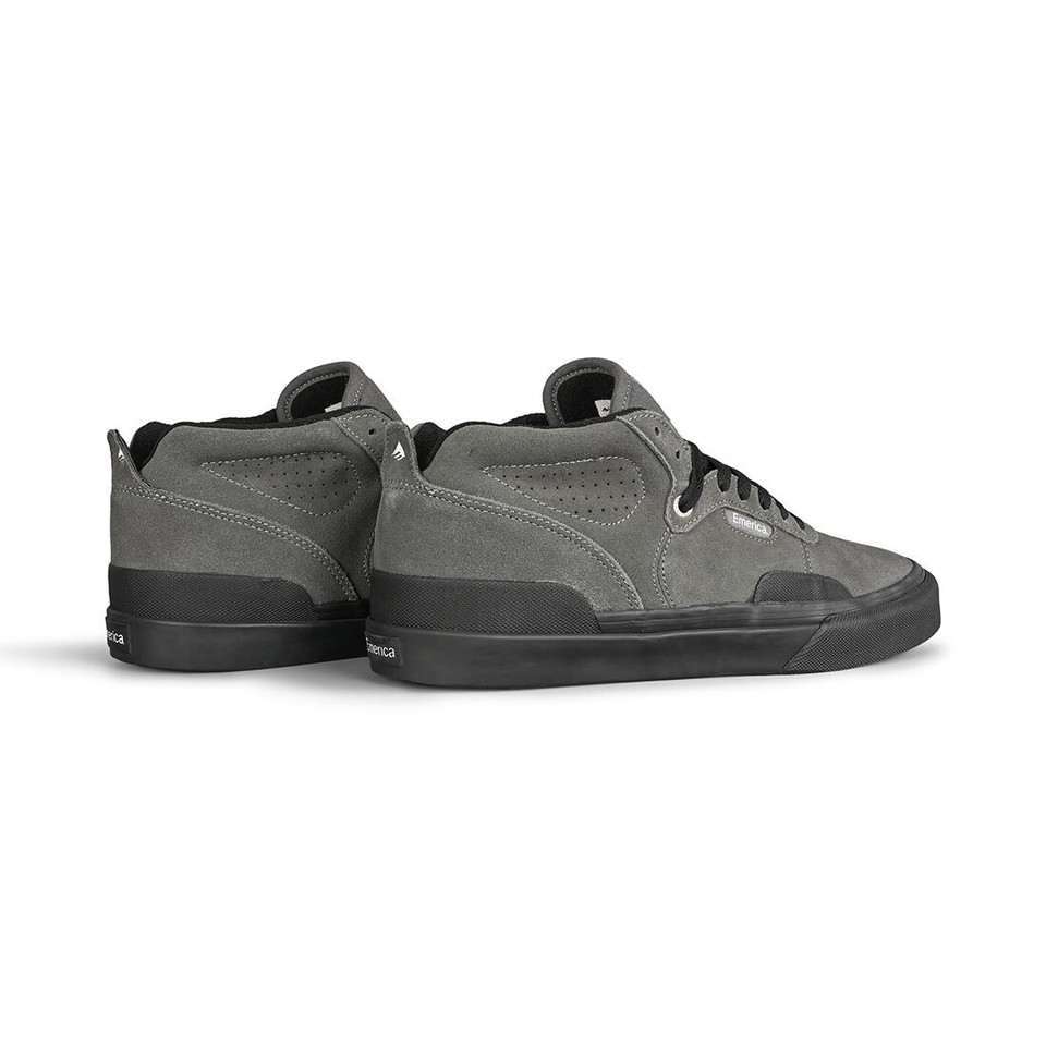 Emerica Pillar Mid-Top Skate Shoes - Grey/Black | eBay