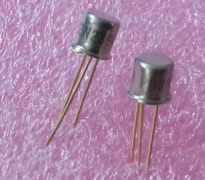 100X 2N2894A Transistor PNP High Speed 200mA 12V TO-18 Philips Gold Pin ...