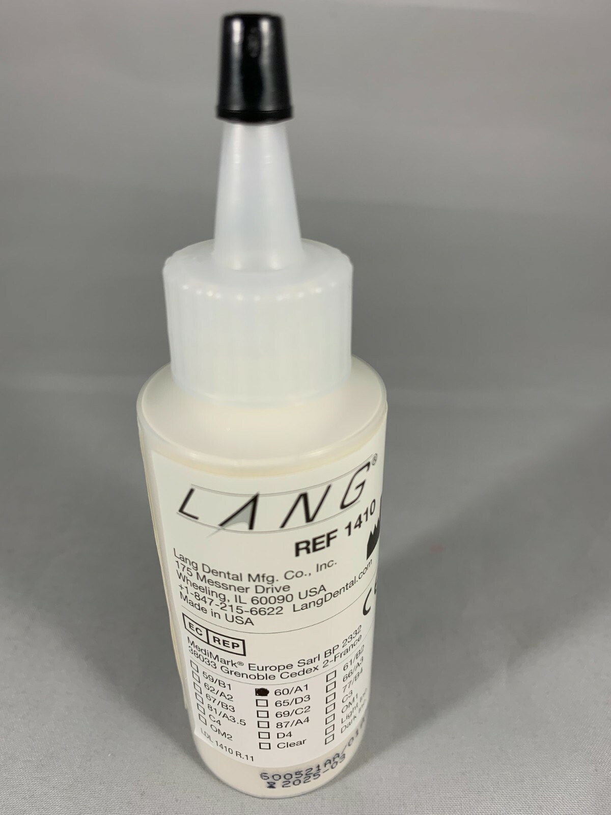 Lang Jet Tooth Shade Fast Curing C&B Acrylic Resin Powder (45 g) Dental ...