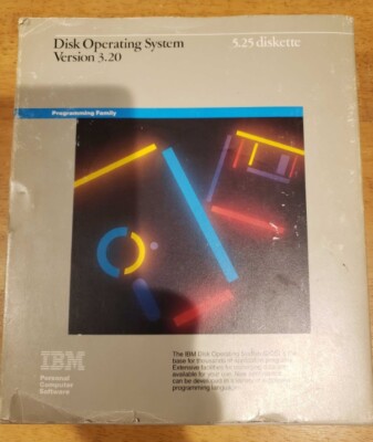 IBM Disk Operating System Version 3.20 w/ Manual 5.25 FLOPPY vintage OS! '86 BOX | eBay