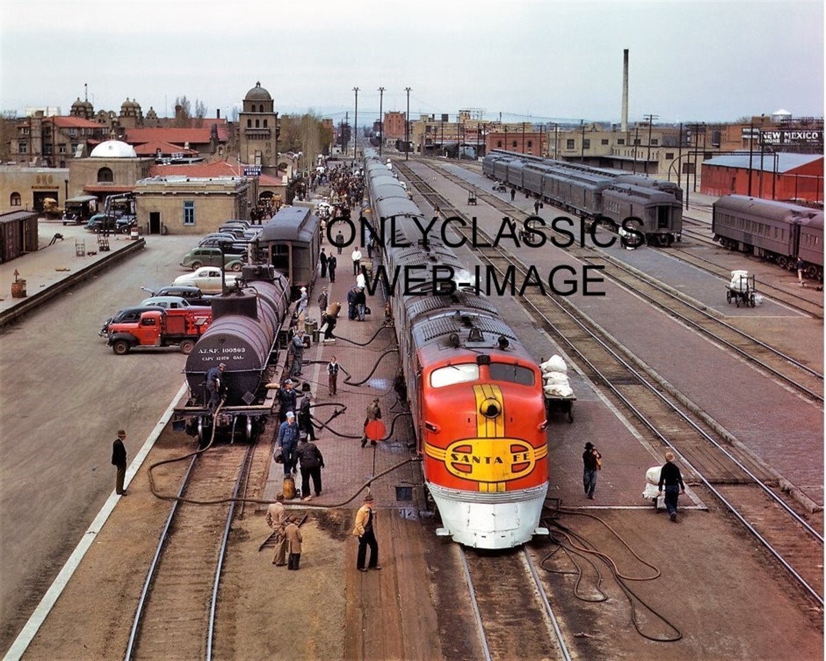 1943 Santa FE Streamliner Super Chief Railroad Train Photo Albuquerque ...