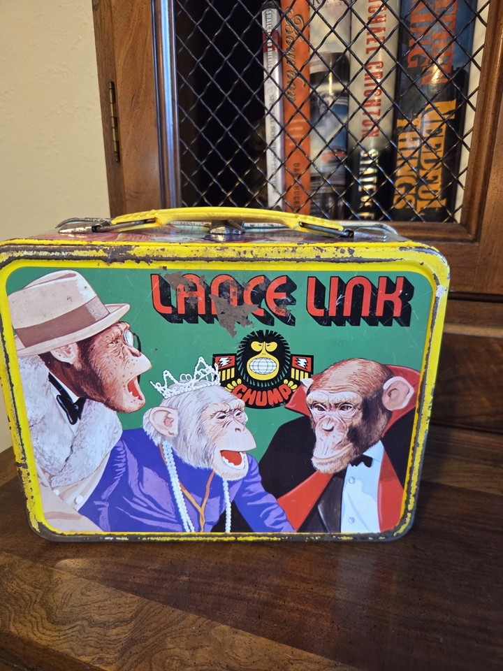 Lance Link Secret Chimp Vintage Lunch Box No Thermos 1971 Metal Chump ...