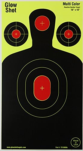 GlowShot Targets 50 Pack - 18x10 Silhouette New Bigger Splatter ...