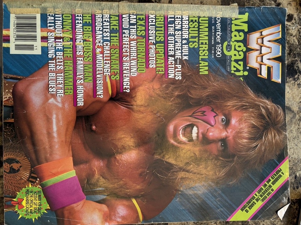 WWF Wrestling Magazines 1990 (3+Program) Warrior Doom Hulk Hogan ...