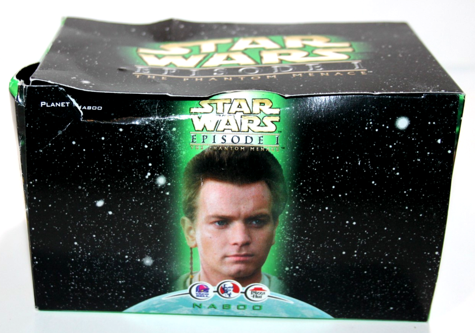 Star Wars Episode 1 Phantom Menace Planet Naboo Toy KFC Taco Pizza 1999 ...
