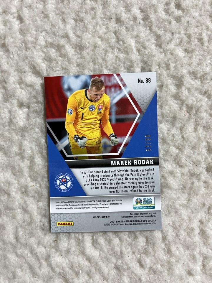 Marek Rodak 2021 Mosaic Blue Prizm Euro 2020 UEFA Rookie Card #88 | eBay