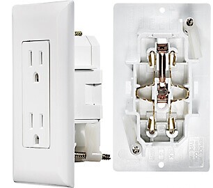 Wirecon Mobile Home/RV White Decorator Wall Receptacle With Plate | eBay