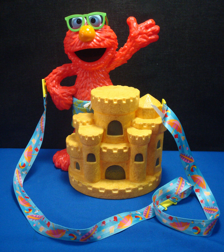 SeaWorld Busch Gardens Sesame Street Elmo Sandcastle Popcorn Bucket ...