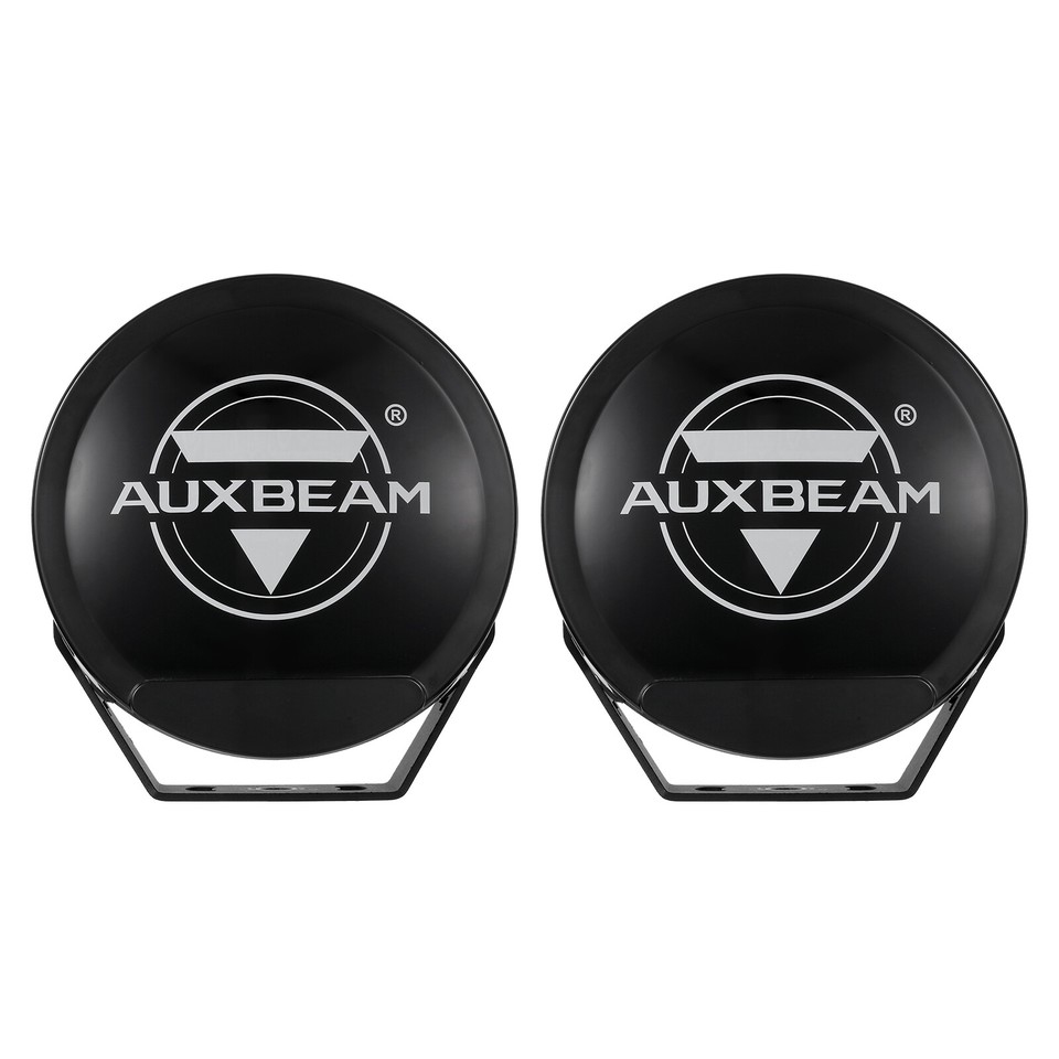 2x AUXBEAM 7" 230W Round LED Light Pods Spot Flood Combo Fog Lamp ...