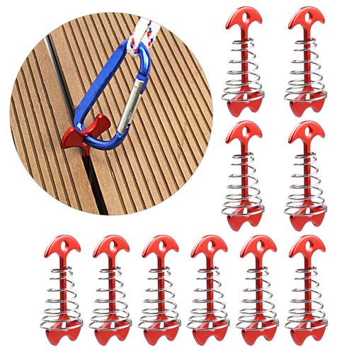Deck Anchor Pegs Fixed Nails Spring Fishbone Hook Plank Floor Tent ...
