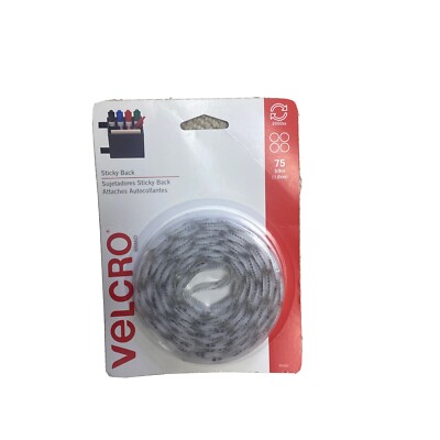 Velcro Brand Sticky Back Hook & Loop Circles, 5ft X 3/4in No 90090 ...