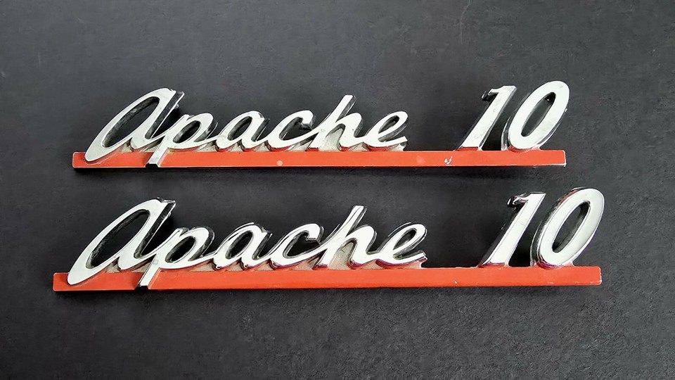 OEM Chevrolet Apache 10 Emblems P-3781525 C-1 / P-3781525 C-2 | eBay
