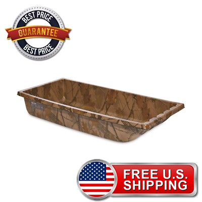 Shappell Ice Fishing Jet Sled XL Camo Durable Polyethylene Camoflauge ...