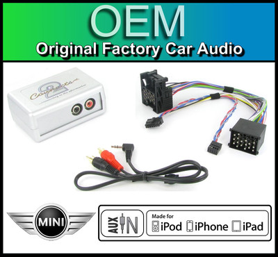BMW Mini Cooper AUX in lead Car stereo iPod iPhone MP3 player adapter ...