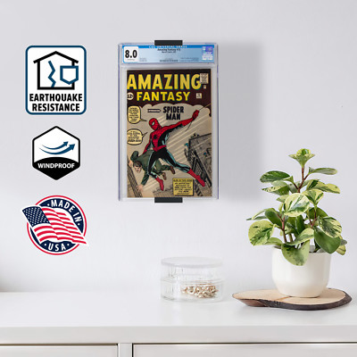 Comic Book Wall Mount/Display Stand For Graded and non-graded CGC, CBCS ...