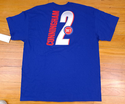 Detroit Pistons Basketball Cade Cunningham NBA Printed XL Jersey T ...