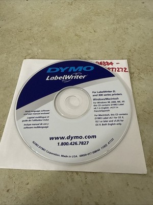 Dymo Label 4.2 Software Driver Setup Install Print CD LabelWriter EL ...