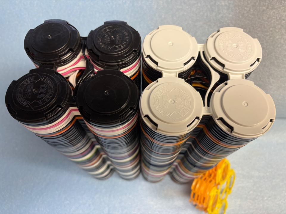 Lot Of 160 PakTech 4 Pack Beer Soda Can Holders *Snap Top* Plastic ...