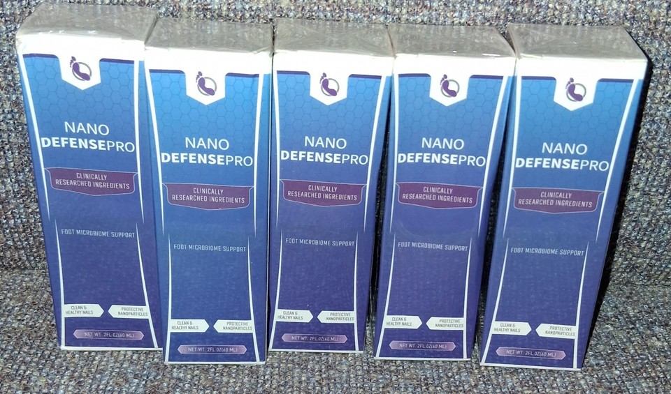 (5 Pack) Nano Defense Pro Drops - NanoDefense Liquid Foot Microbiome ...