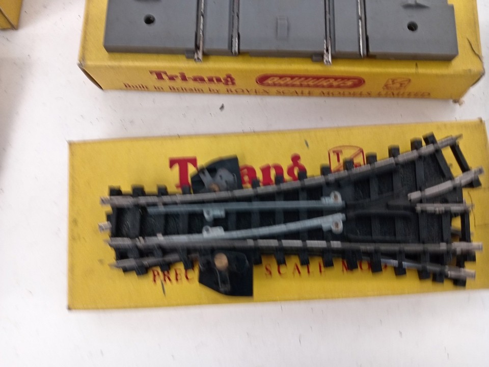Vintage Tri-ang TT Gauge Model Railway Carriages Wagons Track & Scenery ...