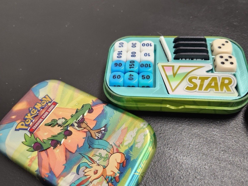 Pokemon Mini Tin Insert - For Dice, Coins, and VStar Token and ...