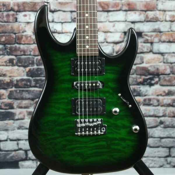 Ibanez GRX70QATEB Gio RX Series 6-String Electric Guitar - Emerald ...