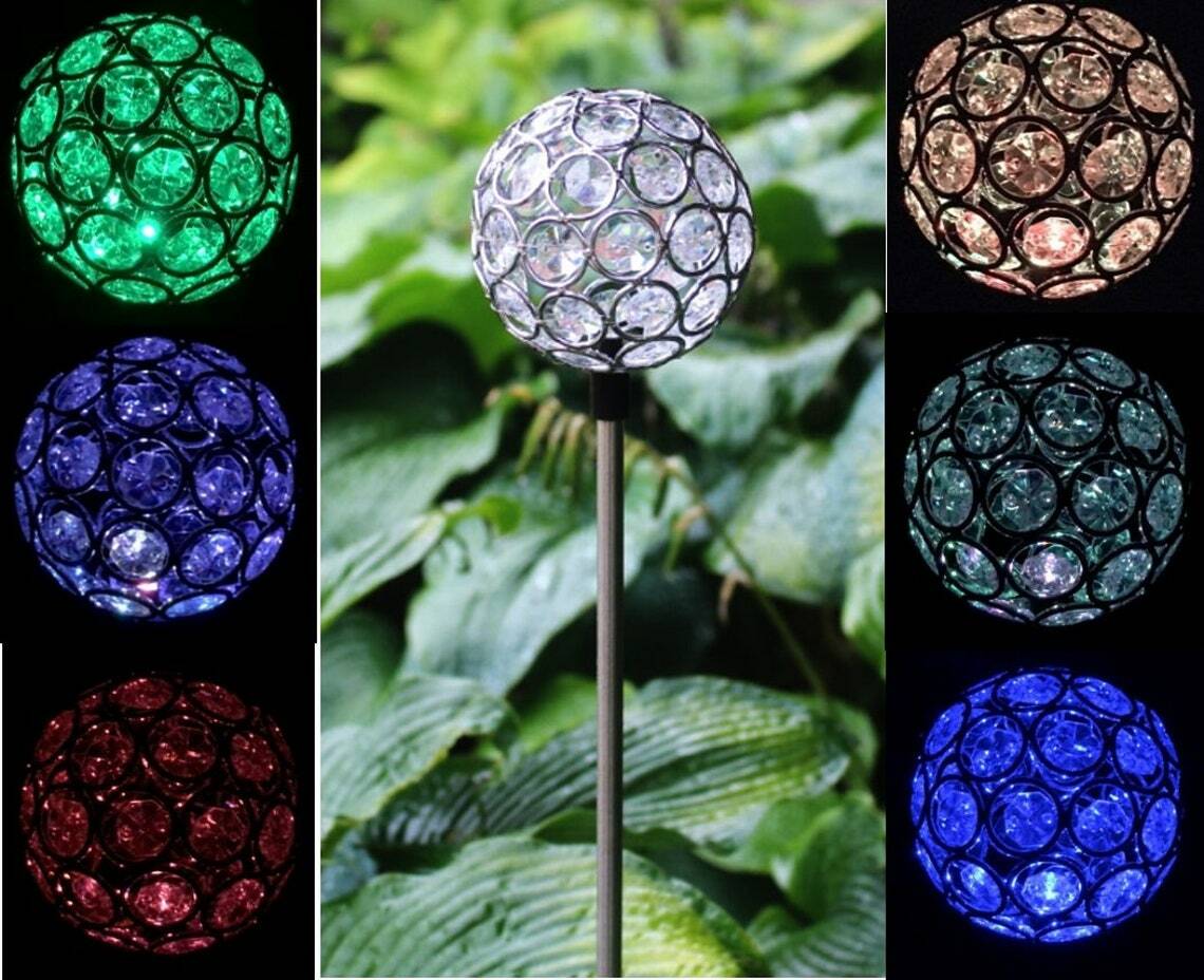 Color Changing Solar Gazing Ball