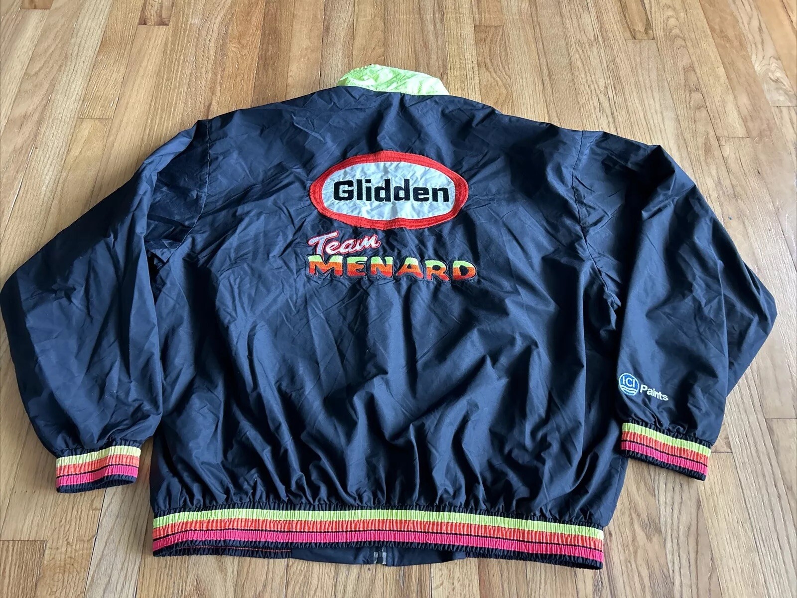 Vintage Glidden Racing Jacket Team Menard Full Zip Wi… - Gem