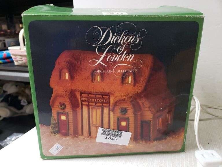 Dickens Of London Porcelain Collectible Bob Cratchit's House | eBay UK