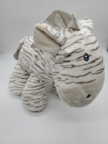 Gund Baby Zebra Plush Stuffed Animal Toy Embroidered Face 14” Gray ...