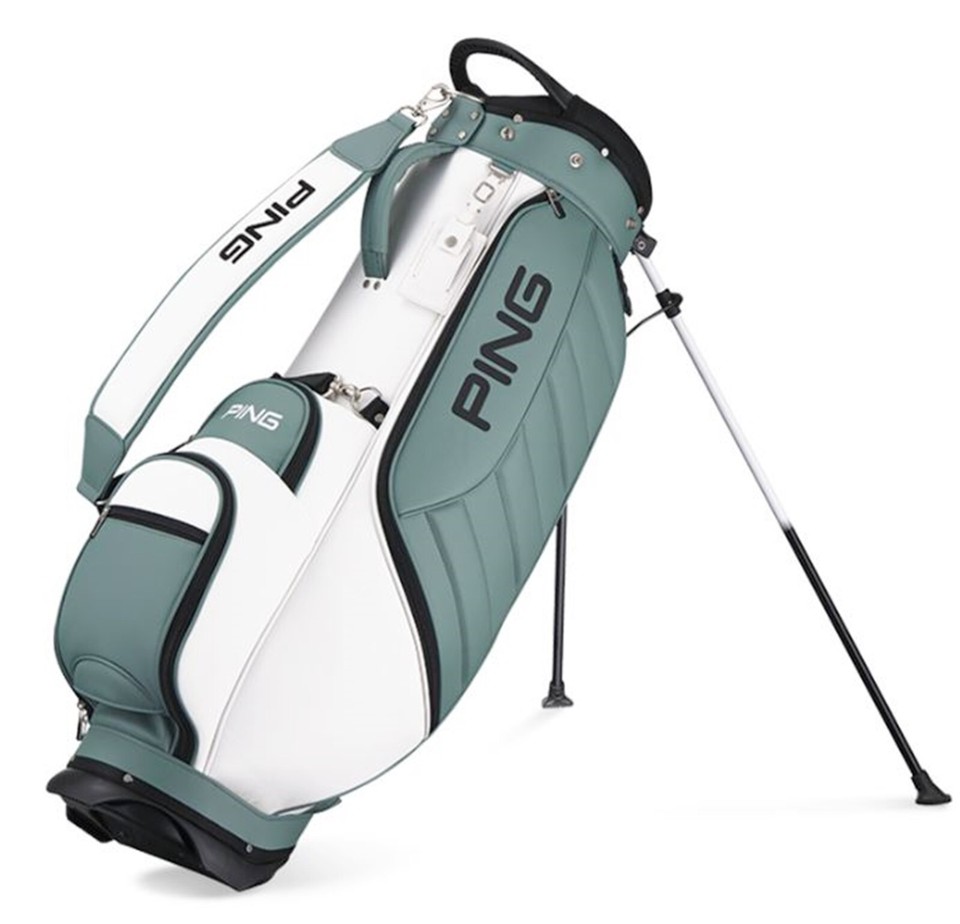Ping 2023 STAND T20 Men's Golf Stand Bag 9inch 4Way 3.6kg PU/PE - White ...
