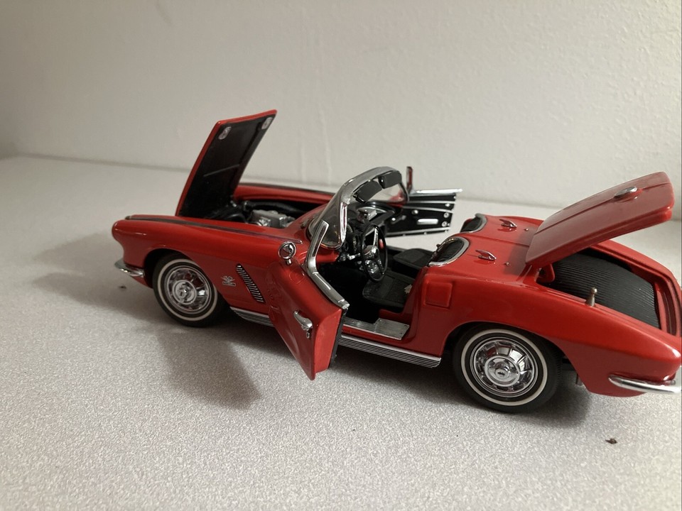 1962 Corvette Convertible Red Sunny Side Models 1:24 Danbury | eBay