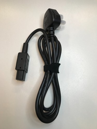 C17 Socket to 3 Pin UK Mains Power Plug - Lead /Cable 2m **Very Rare ...