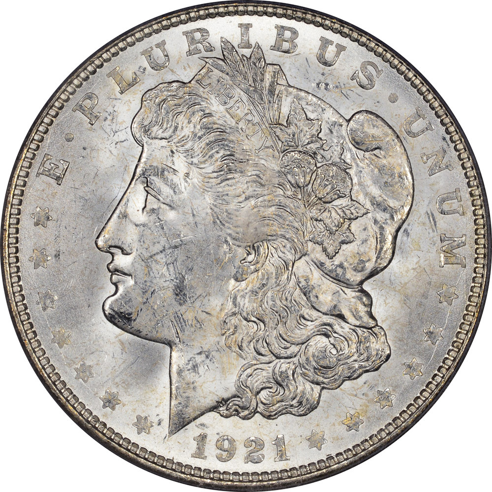 1921-P Morgan Silver Dollar BU Lot of 5 | eBay