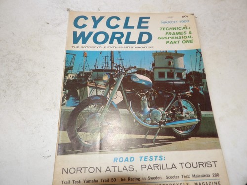 March 1963 Cycle World Magazine Parilla Tourist | eBay