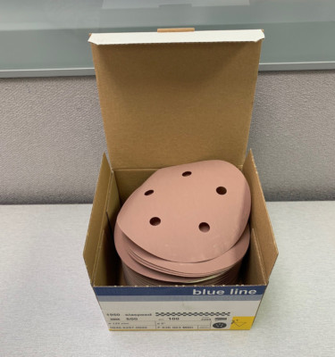 5" 5 Hole 600 Grit Hook and Loop Paper Sanding Discs (NEW) QUANTITY OF ...