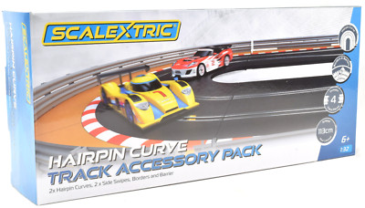 Scalextric Hairpin Curve Track Accessory Pack - 1/32 Scale Slot Car ...