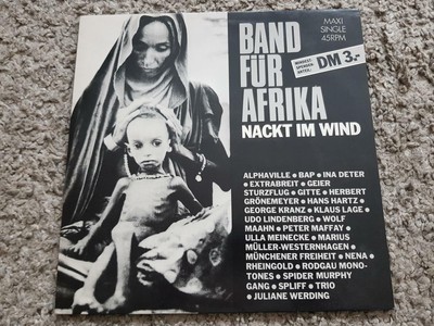 12" LP Vinyl Band für Afrika - Nackt im Wind Maxi [Nena/ Alphaville ...