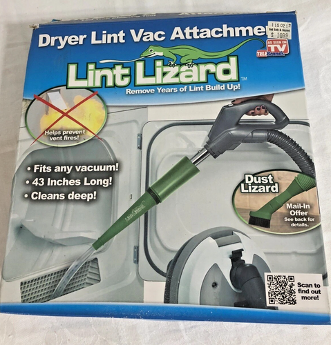 Lint Lizard Dryer Vac Attachment Vacuum Remove Lint From Dryers - 43" Long | eBay