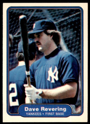 1982 FLEER DAVE REVERING . NEW YORK YANKEES #51 | eBay