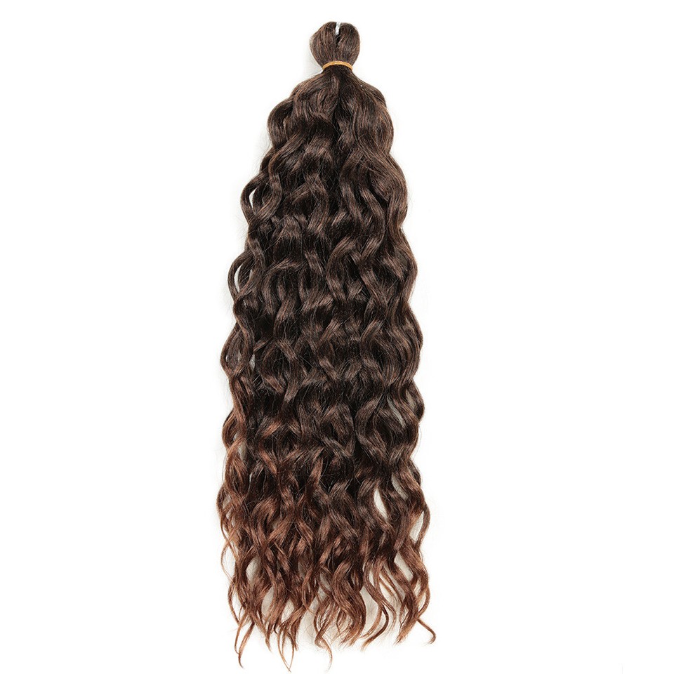 18" 24" Deep Twist Crochet Braids Hawaii Curl Ocean Wave Crochet Hair ...