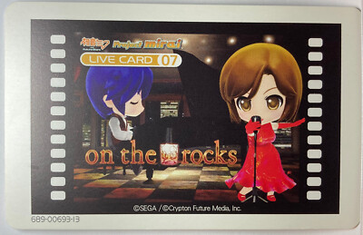 AR Cards Hatsune Miku Project Mirai Live Card 07 on the rocks 3DS | eBay