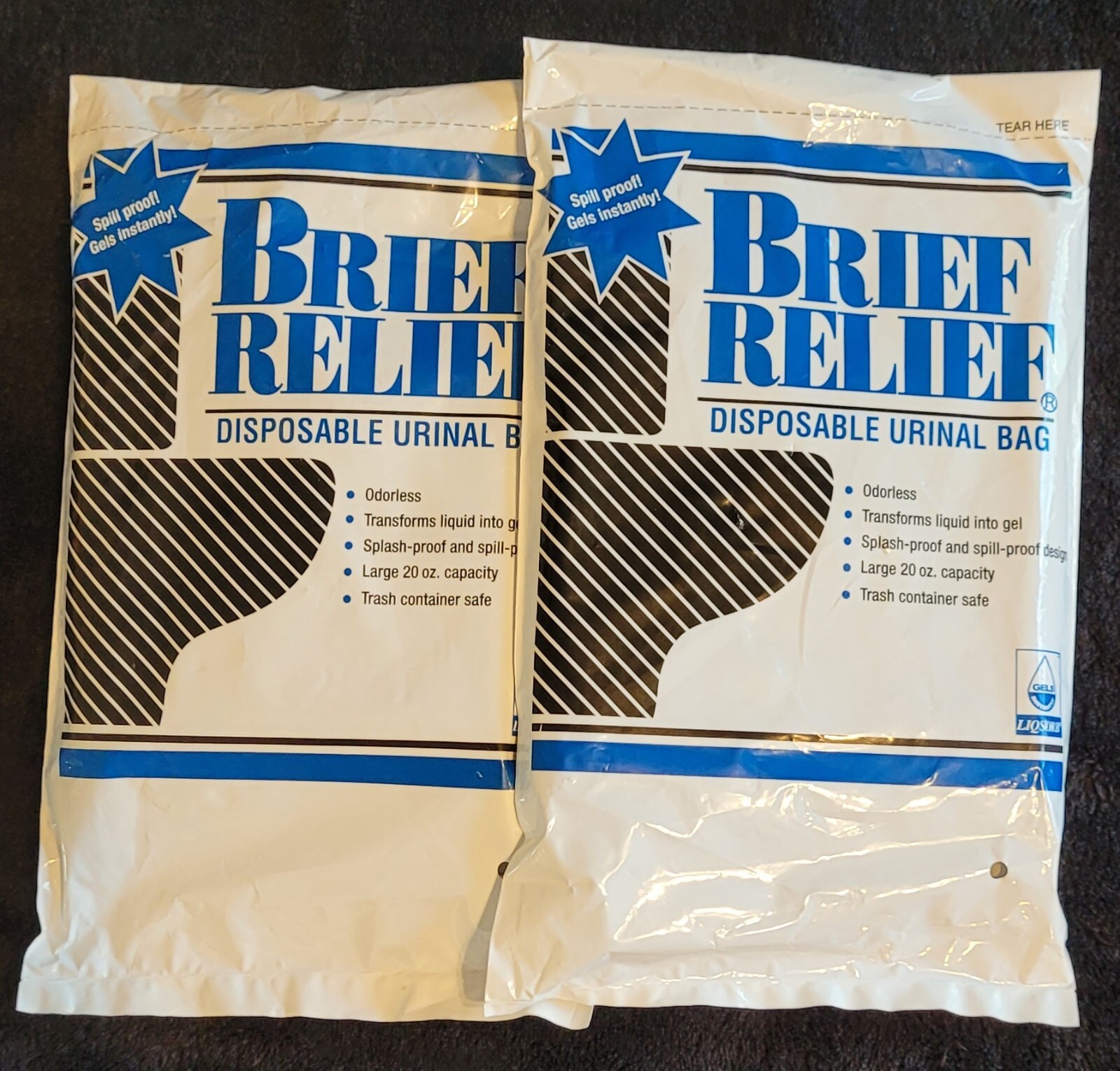 Brief Relief Disposable Urinal Bags - Lot of 2 Bags P/N: BR608 | eBay
