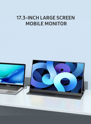 17.3" Portable Monitor 900P LCD Display HDR Screen For SAMSUNG DEX ...